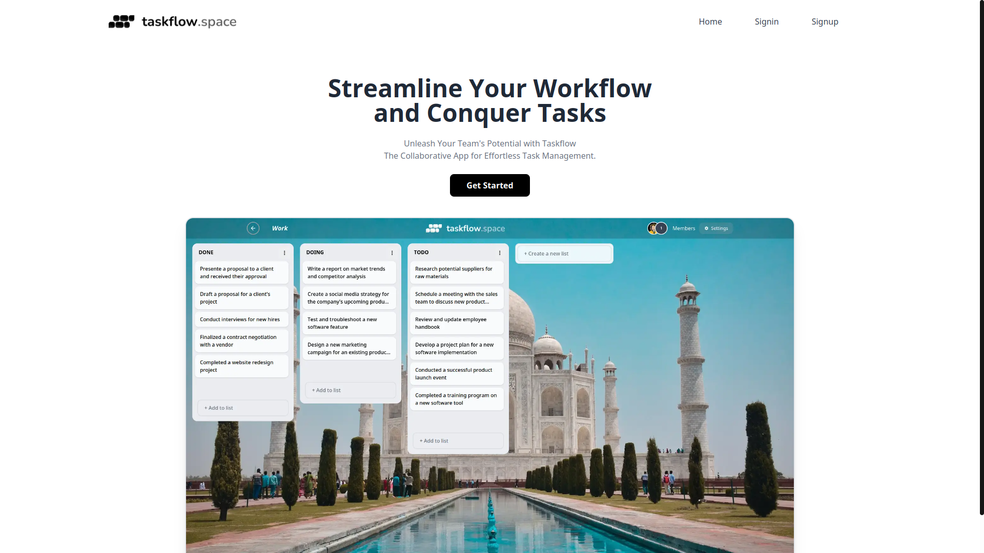 GitHub - vishalx360/taskflow-space: Project Management Software | Inspired by Trello