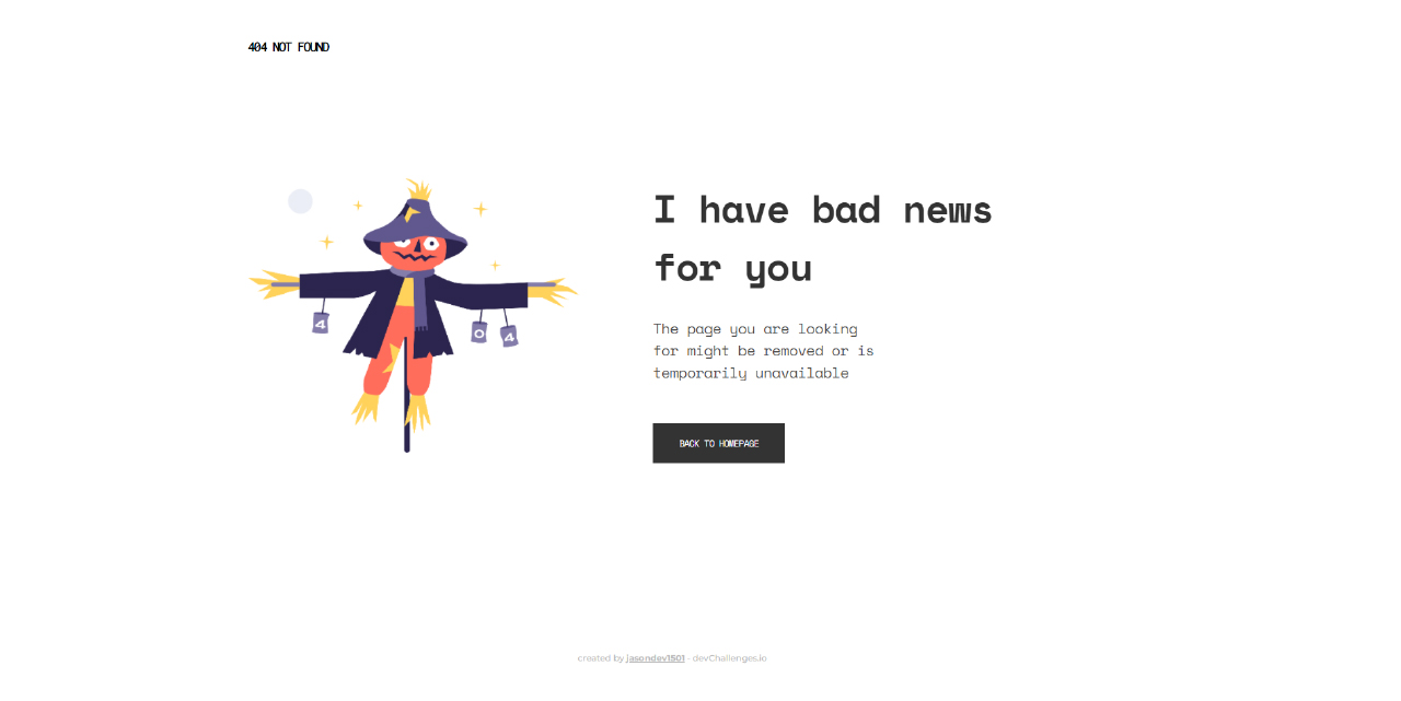 GitHub - jasonohdz1501/404-not-found: 404 not found challenge from ...