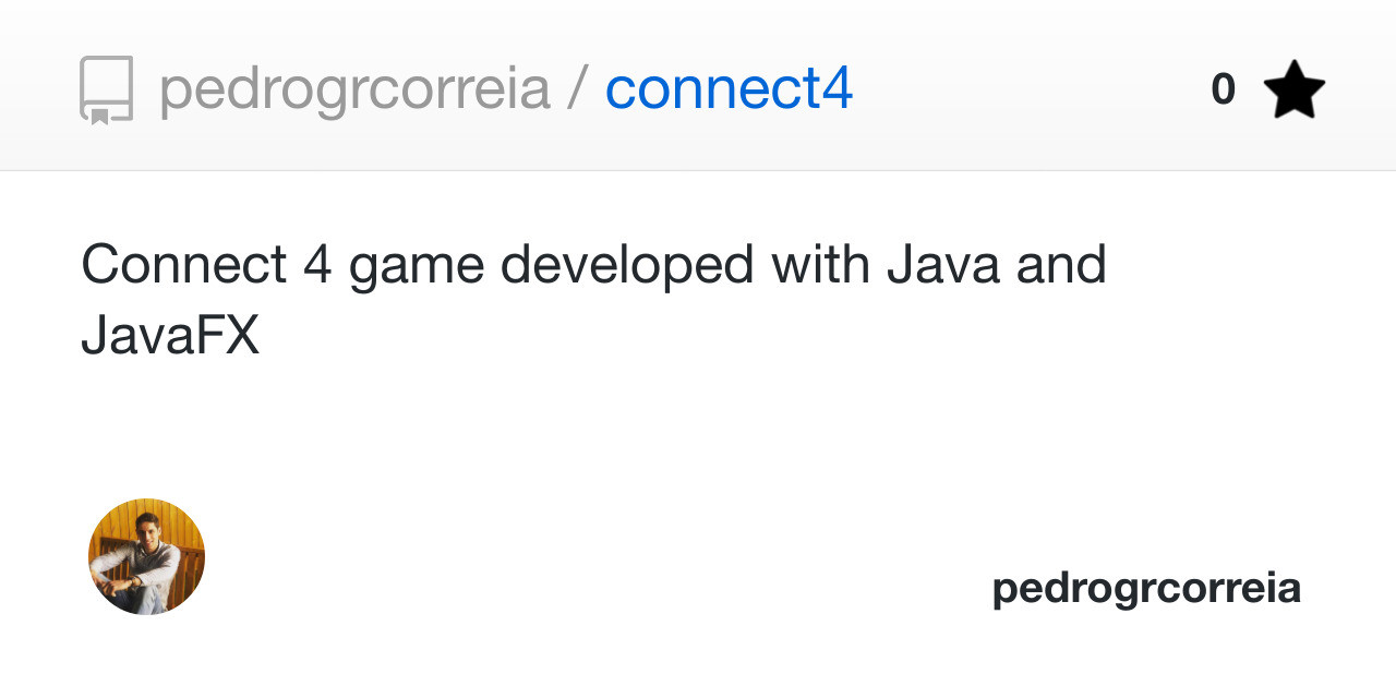 GitHub - pedrogrcorreia/Connect4: Connect 4 game developed with Java and JavaFX