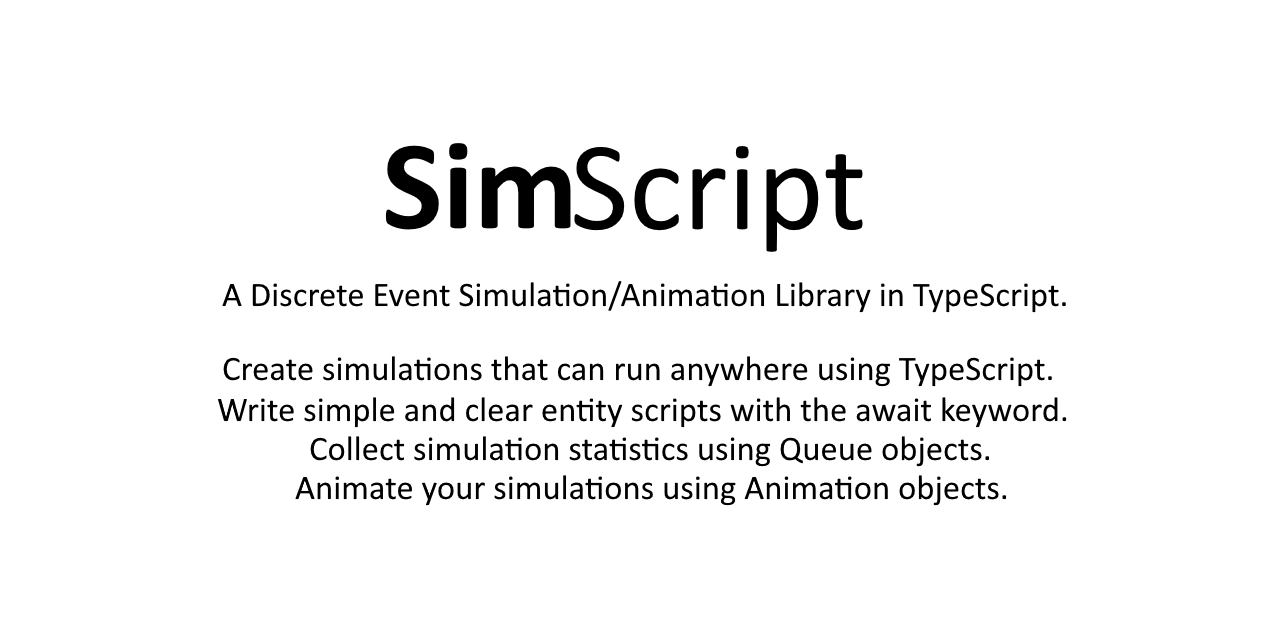 GitHub - Bernardo-Castilho/SimScript: A Discrete Event Simulation ...