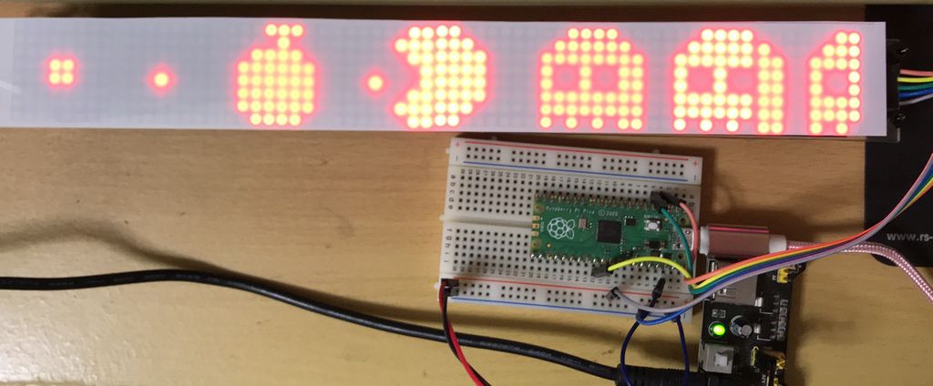GitHub - KenKenMkIISR/MAX7219: 8連結MAX7219マトリクスLEDのマイコン制御（64x8ドット）