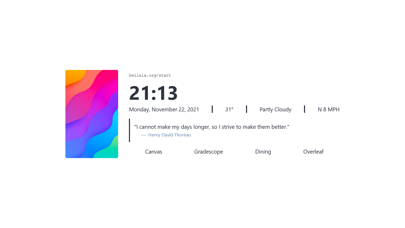GitHub - vskbellala/start: Personal startpage