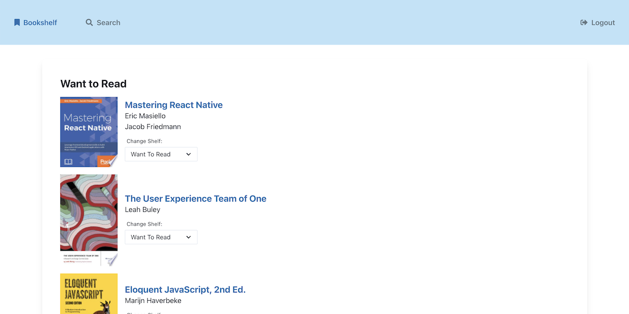 GitHub - KatieBullock/bookshelf-app: A book organization app built with React.
