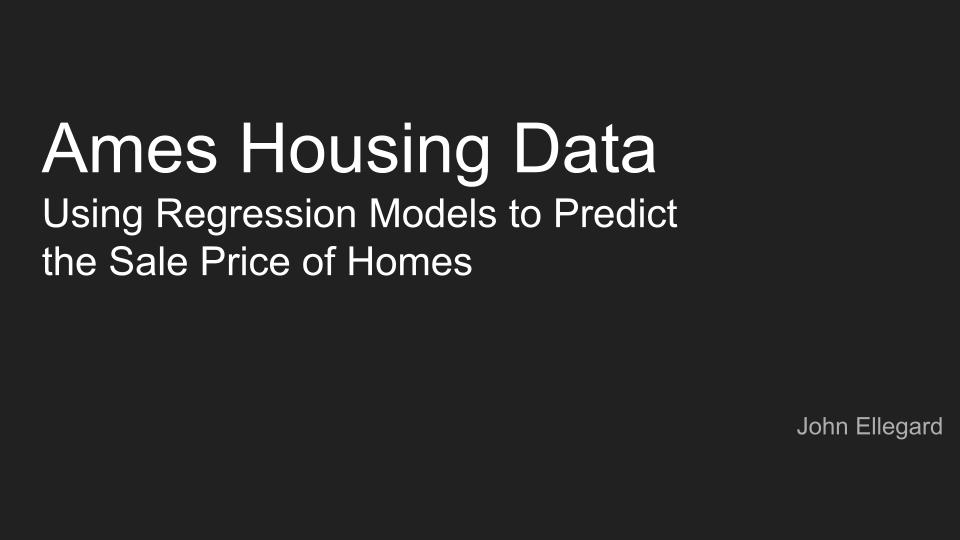 GitHub - jellegard/ames-housing