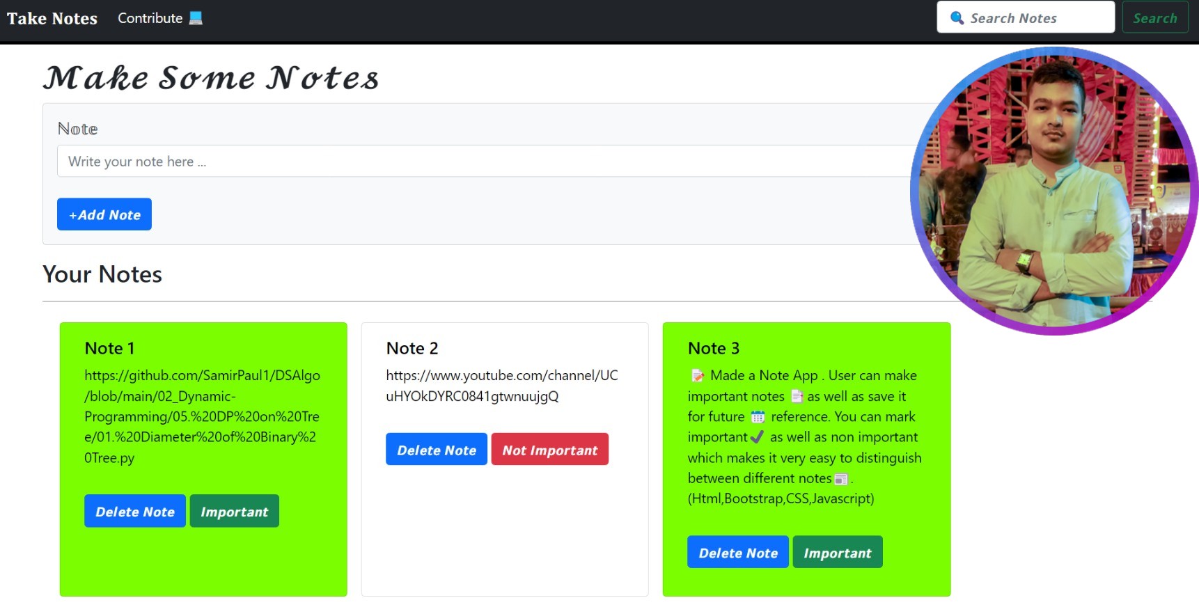 Simple note taking app GitHub Topics GitHub