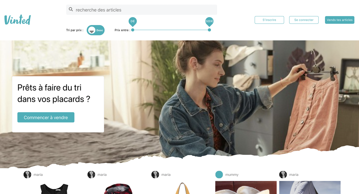 GitHub - Aurelily/vinted-react-frontend: Vinted clone : ReactJS, html and css by Aurélie PREAUD ...