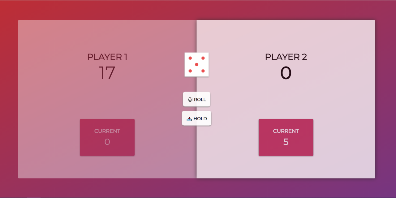 GitHub - max-petkov/Pig-Game: Who ever ever reach a score of 100 is a ...