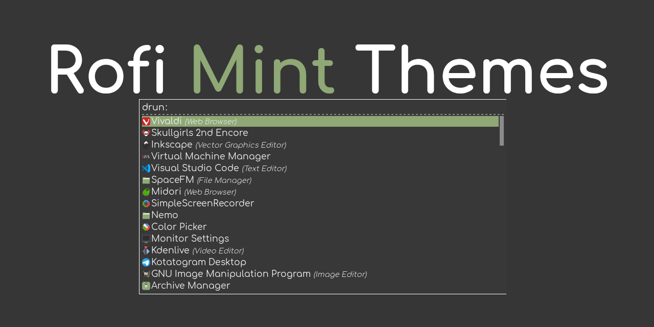 GitHub - ItsZariep/rofi-mint-themes: Linux Mint themes for Rofi