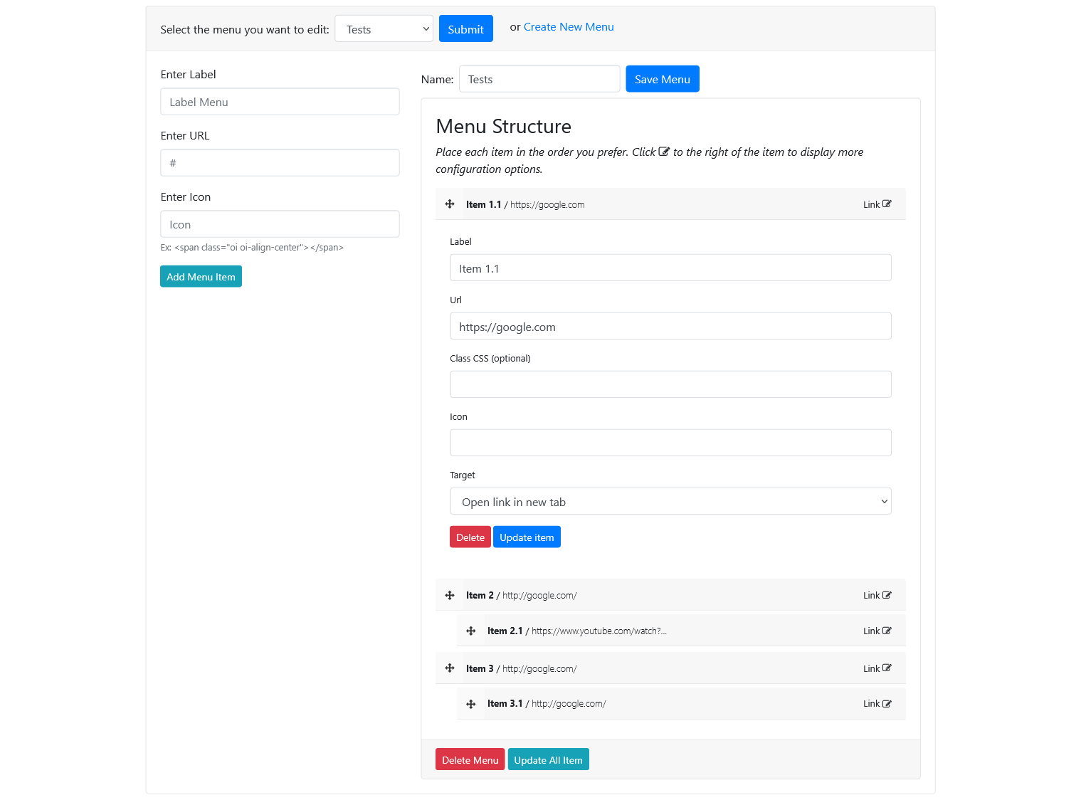 GitHub Nguyendachuy laravel menu Laravel Drag And Drop Dynamic Menu 