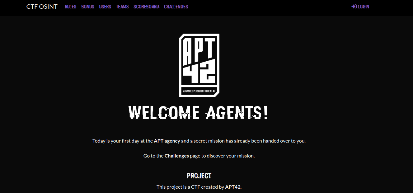 GitHub - apt-42/apt42_ctfd_themes: Our CTF themes