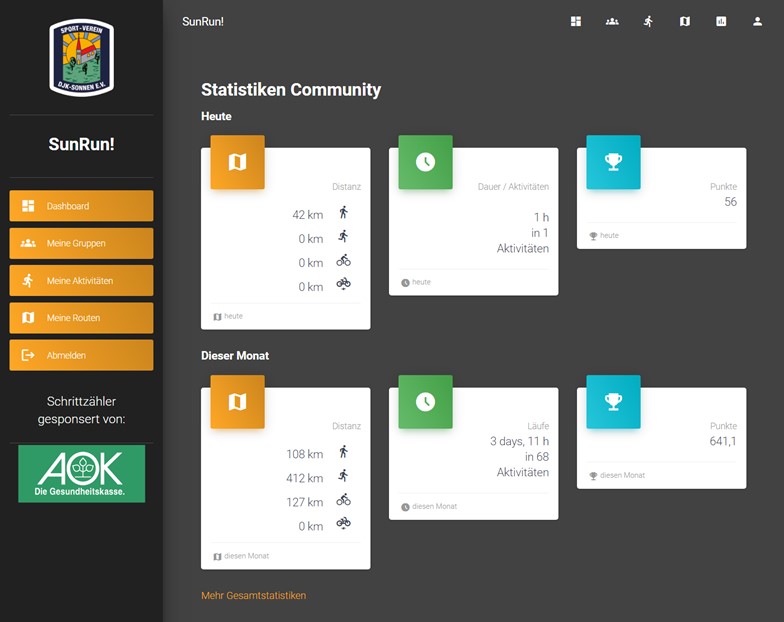 GitHub - robinholzi/SunRun-webserver: Manage your activities with SunRun.