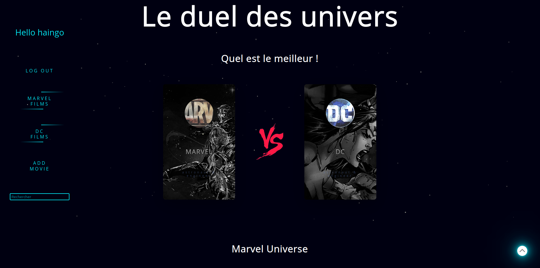 Github Haingorama Dueldesunivers