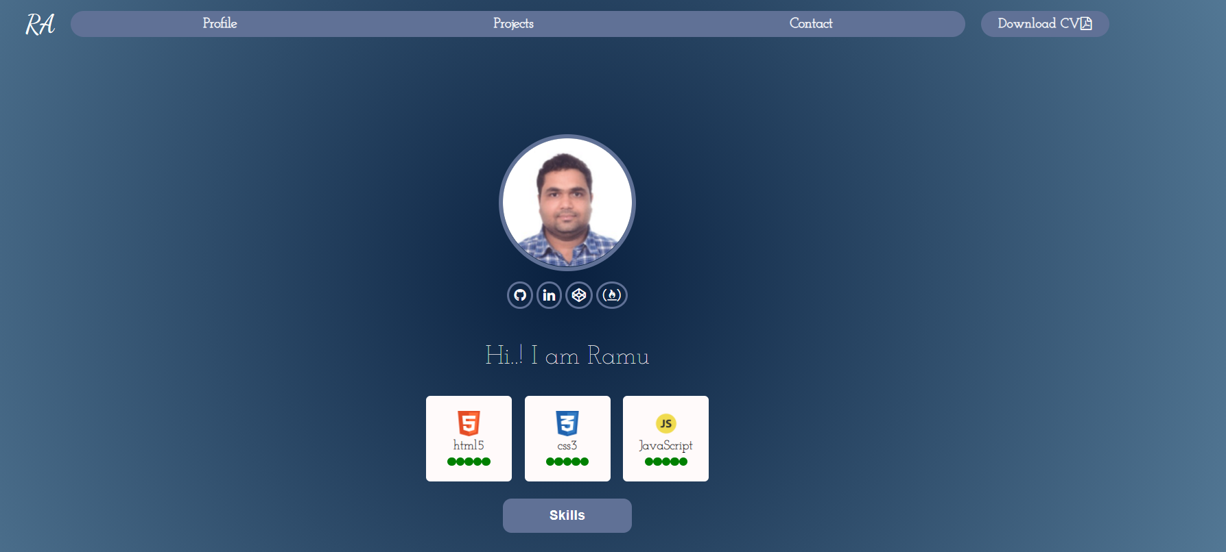 GitHub - Ramu0225/Personal-Portfolio: Portfolio.....Developed with ...