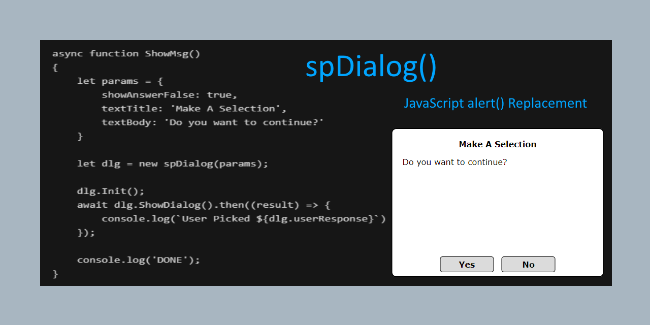 GitHub - SimplePotential/spDialog: An attempt to make a simple ...