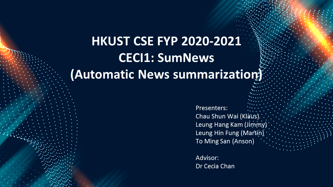 GitHub - hkleungai/FYP_SumNews