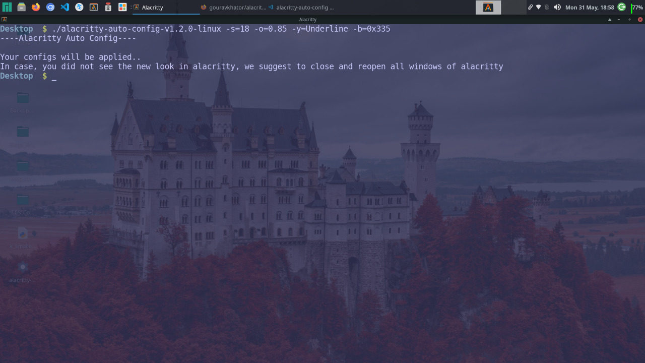 GitHub - gouravkhator/alacritty-auto-config: Auto Configuration NPM ...