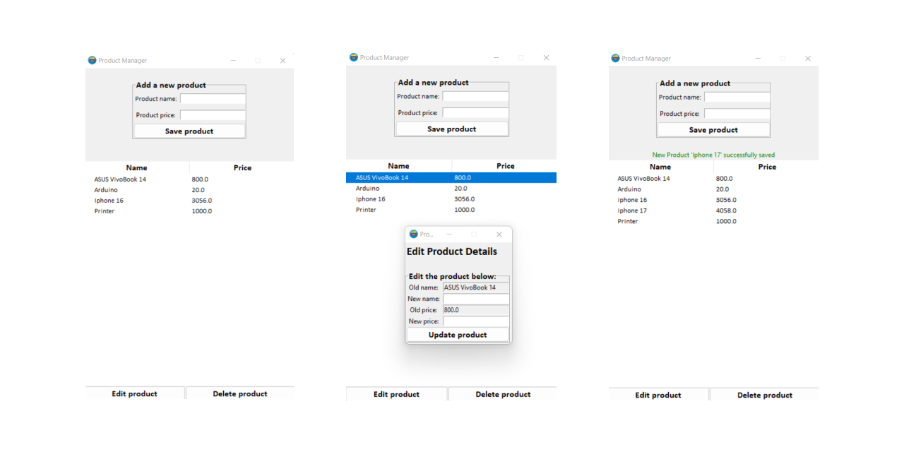 GitHub - Nandikki/Product-Manager: (Bootcamp practical project) Desktop app to create and manage ...