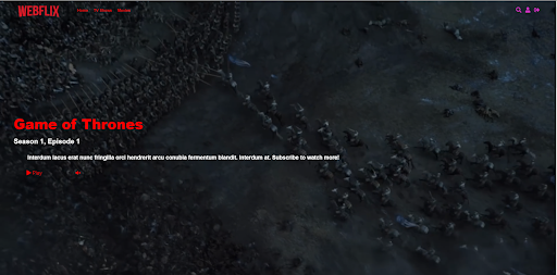 GitHub - DevDevinder/webflix: Streaming platform, front end and back end