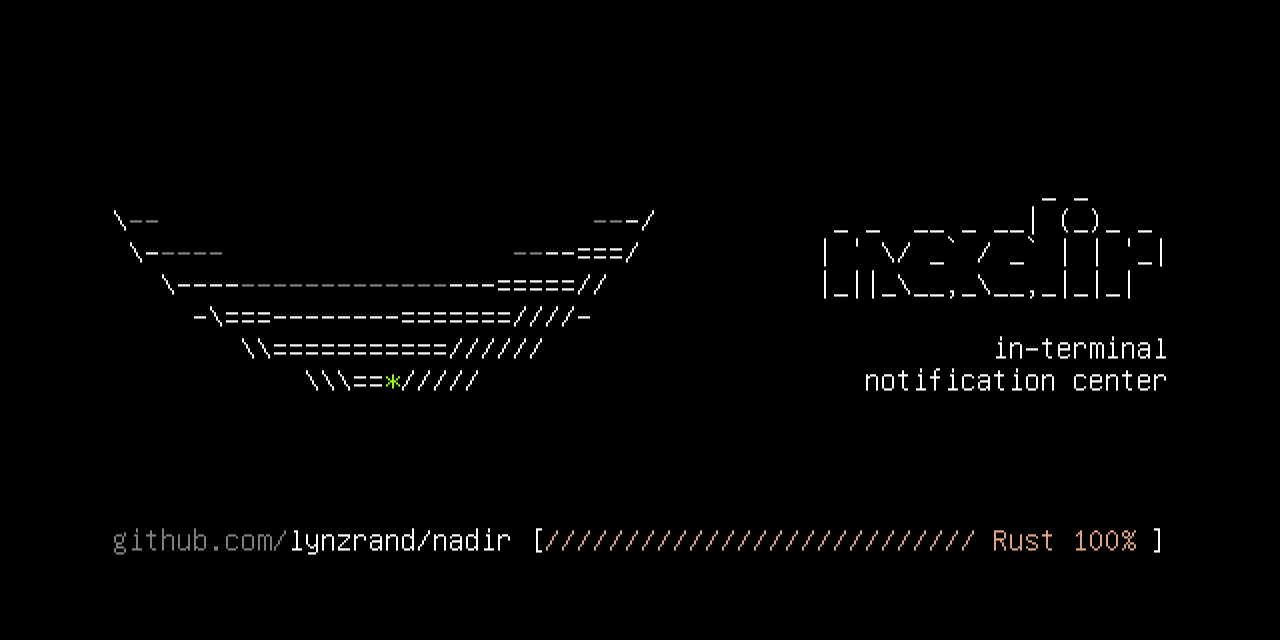 Github Lynzrand Nadir In Terminal Notification Center