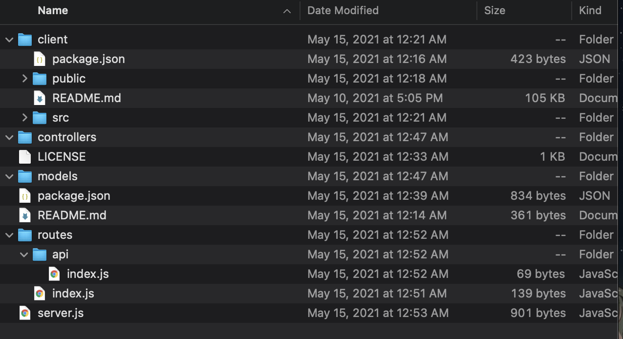 GitHub - Connerjm/MERN-Skeleton: MERN template files.