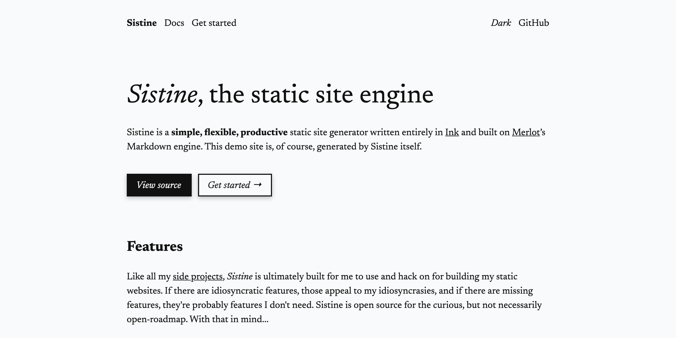 GitHub - thesephist/sistine: A simple, flexible, productive static site generator written ...