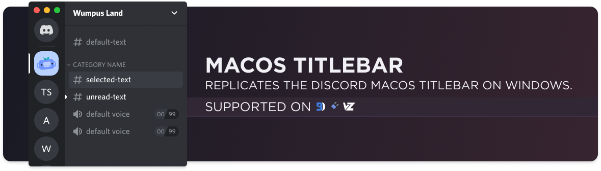 GitHub - discord-extensions/macos-titlebar: Replicates the Discord ...