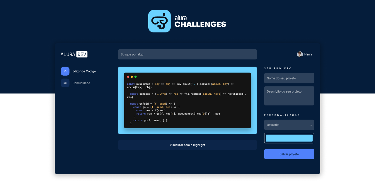 Github Danielacb Challenge Alura Dev Desafio Alura Dev