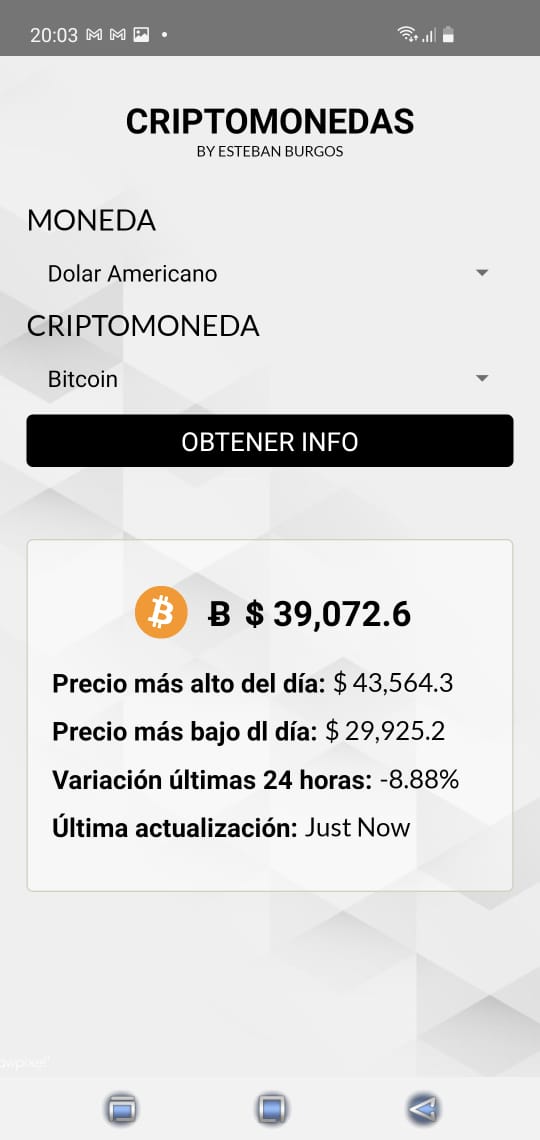 GitHub - e-burgos/react-native-criptomonedas: Simple ejemplo en react native del consumo de una ...