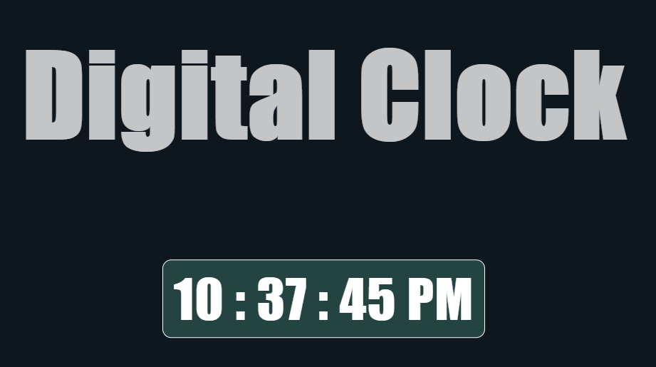 GitHub - Mrhappyhere/DigiClock: Digital Clock using HTML CSS and JavaScript