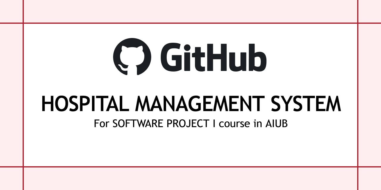 Github Faieqhamim Hospital Management System Hms For Software