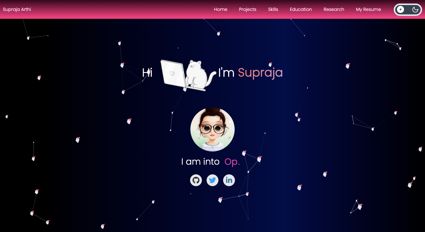 GitHub - suprajaarthi/portfolio: https://supraja-arthi.netlify.app/