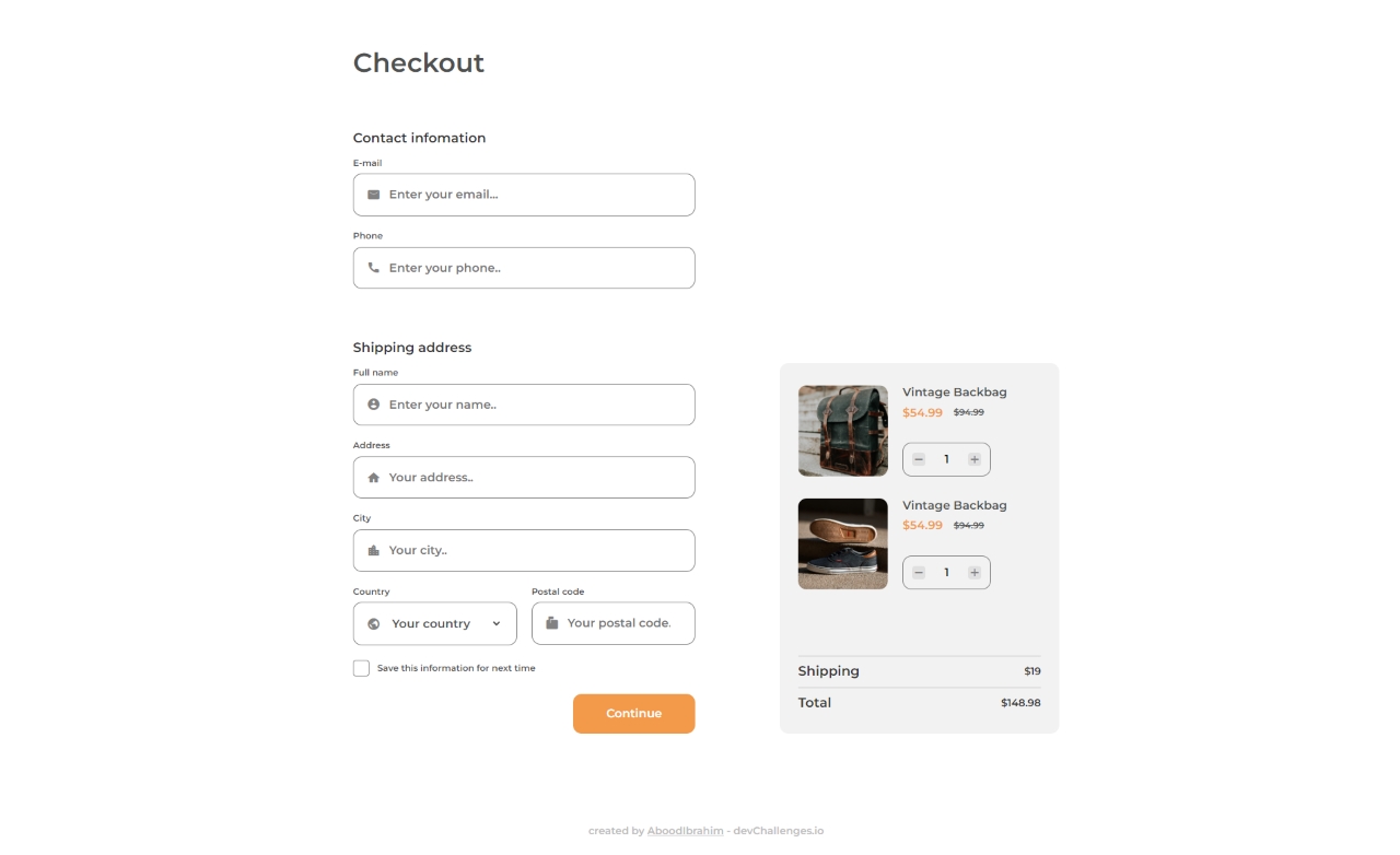 GitHub - AI-Elbaz/checkout-page