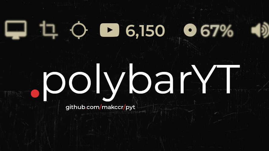 GitHub - makccr/pyt: A polybar module to fetch the sub count for a YouTube channel.