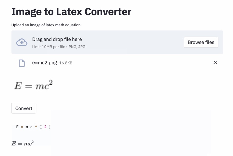 GitHub Kingyiusuen image to latex Convert Images Of LaTex Math