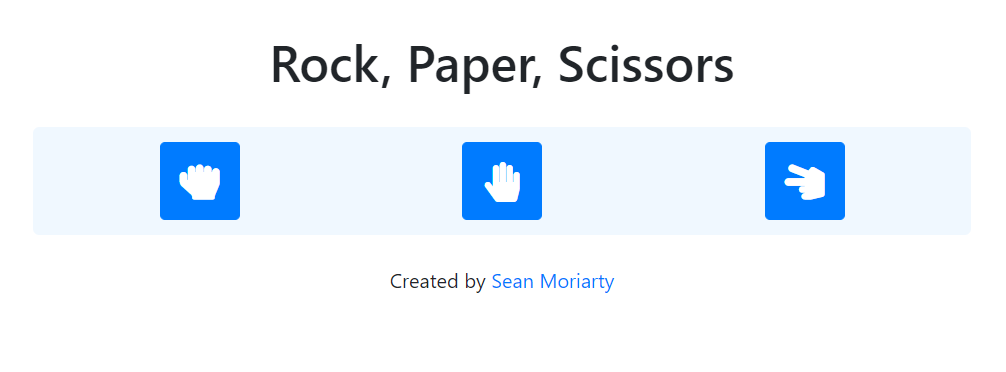 GitHub - Sean-Moriarty/Rock-Paper-Scissors