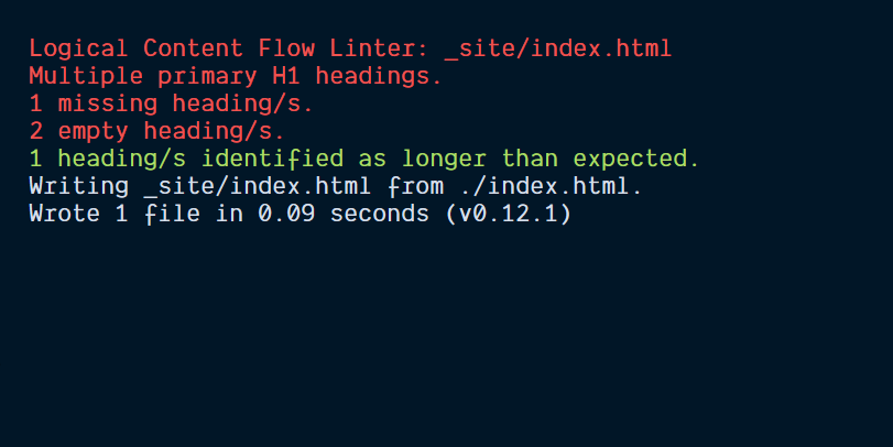 GitHub - workeffortwaste/eleventy-plugin-logical-content-flow: An Eleventy linter plugin to ...