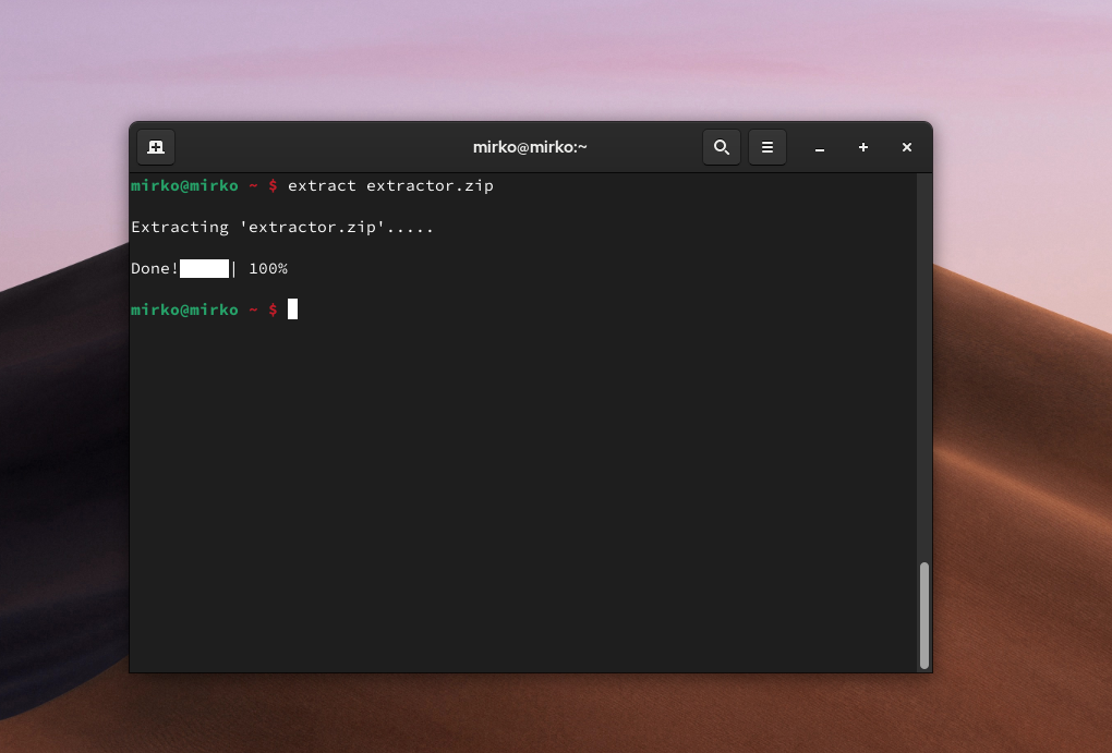 GitHub - Mirko-r/extrattor: Manage multiple archives from terminal