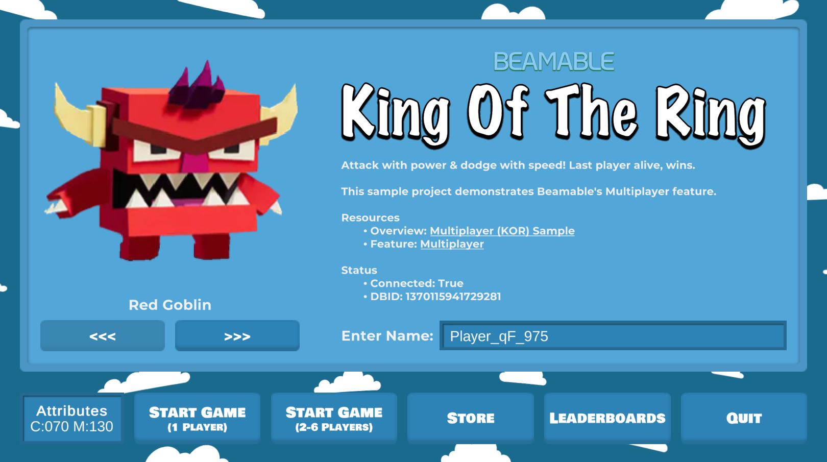 GitHub - beamable/Multiplayer_KOR_Sample_Project: A Beamable Sample Project for Multiplayer ...