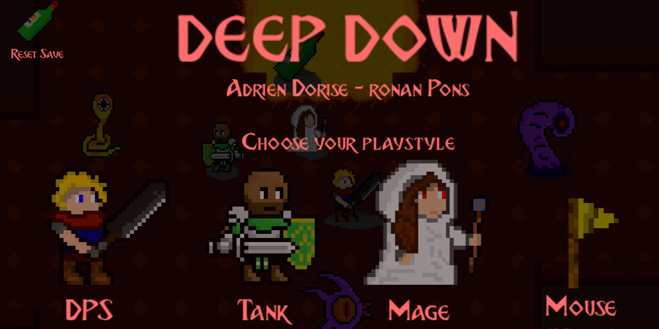 GitHub - Adrien-Dorise/DeepDown: DeepDown is a game based of reinforcement learning to get three ...