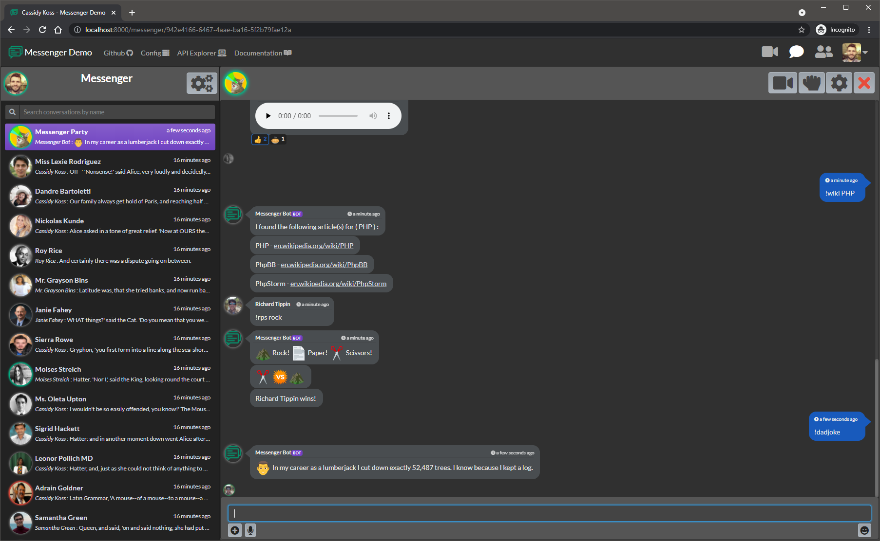 GitHub - RTippin/messenger-bots: Addon for rtippin/messenger that adds ...