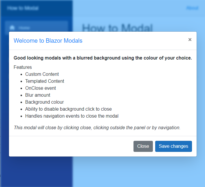 GitHub - BrianLParker/HowToModal
