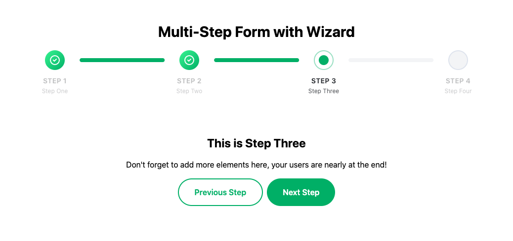 GitHub - danielcranney/form-wizard: A simple multi-step form component ...