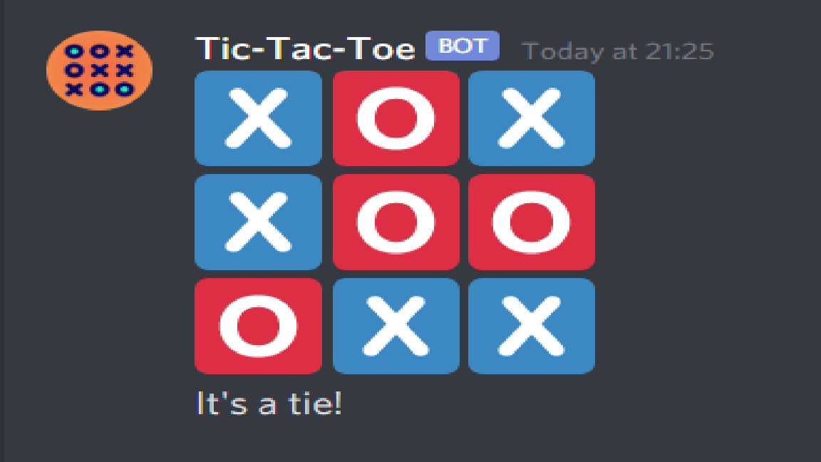 GitHub - Chaitra-Bhat383/Tic-tac-toe: A basic Discord bot which lets you pair up with a friend ...