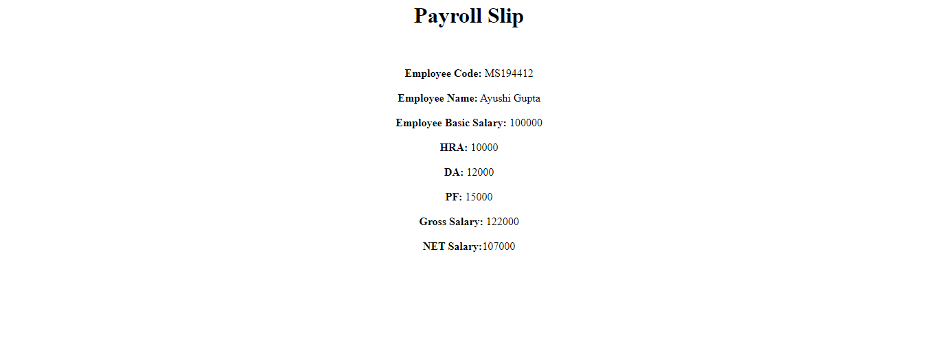 GitHub - ayushegupta/Company-employee-payslip-generator: Using HTML ...
