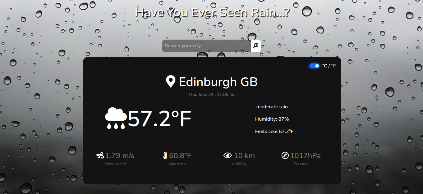 Github Diegodshahayeser Weather App With The Forecast Of Over 200000 Countries Built With 