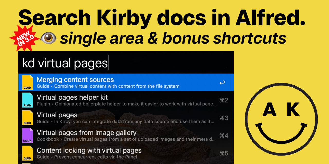 GitHub - adamkiss/alfred-kirby-search: Kirby docs search workflow for Alfred