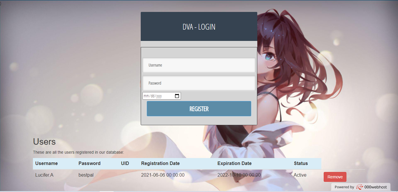 Github Pmtdvaphp Web Server Php Based Web Server To Store Users Or