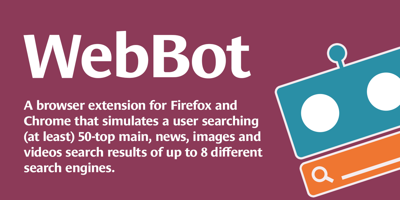 GitHub - gesiscss/WebBot: Browser extension to simulate browsing ...