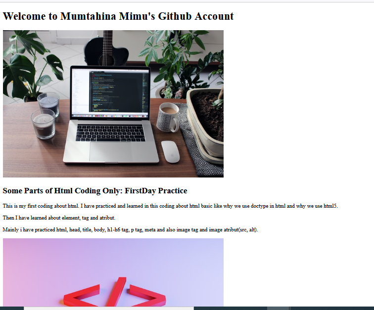 GitHub - mumtahinamimu/Htmlpracticefristday: Some Parts of Html Coding ...
