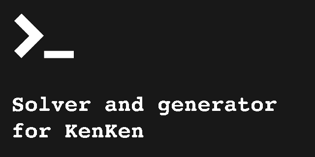 GitHub - Version-Project/kenken-solver-generator: A Shell program including a solver and ...